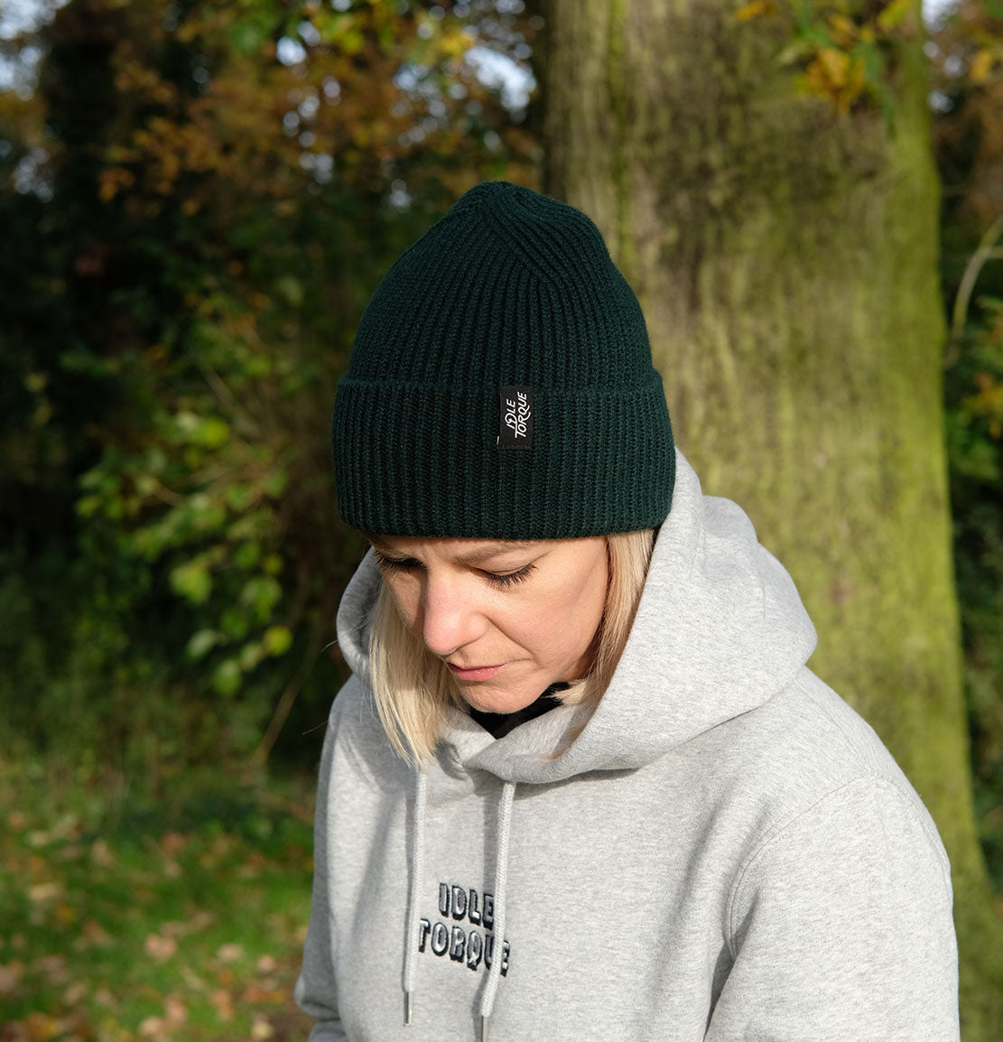 Lambs Wool Beanie Mkii - Tartan Green - Idle Torque