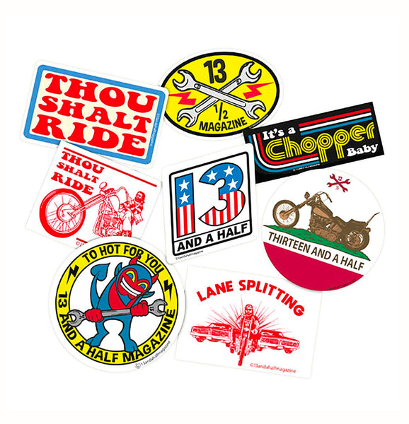 13 And A Half Sticker Pack – Idle Torque