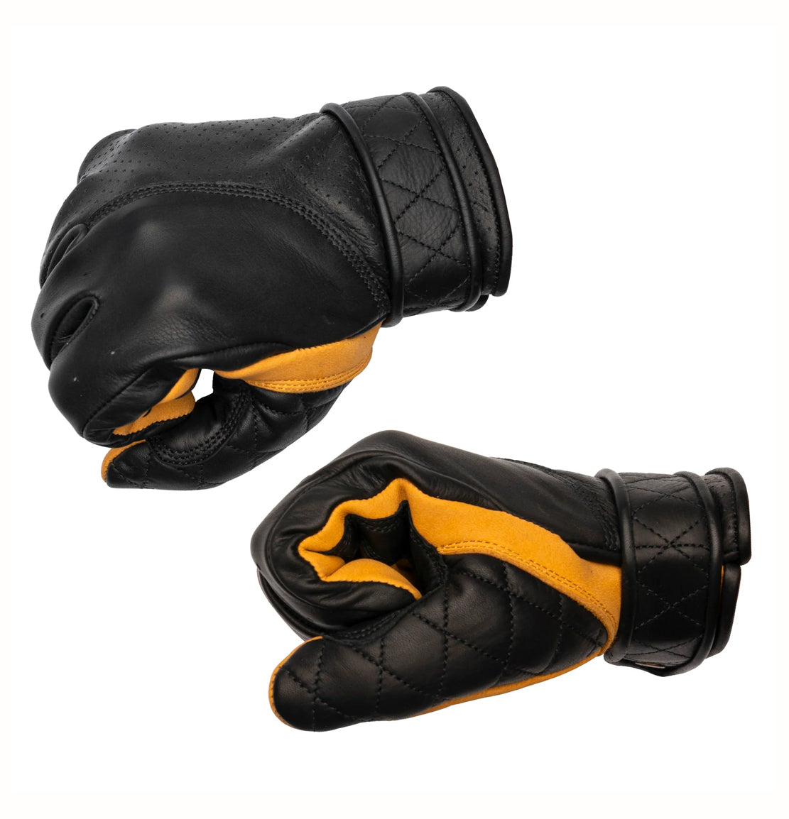 Short Bobber Gloves - Deerskin Palm - Idle Torque