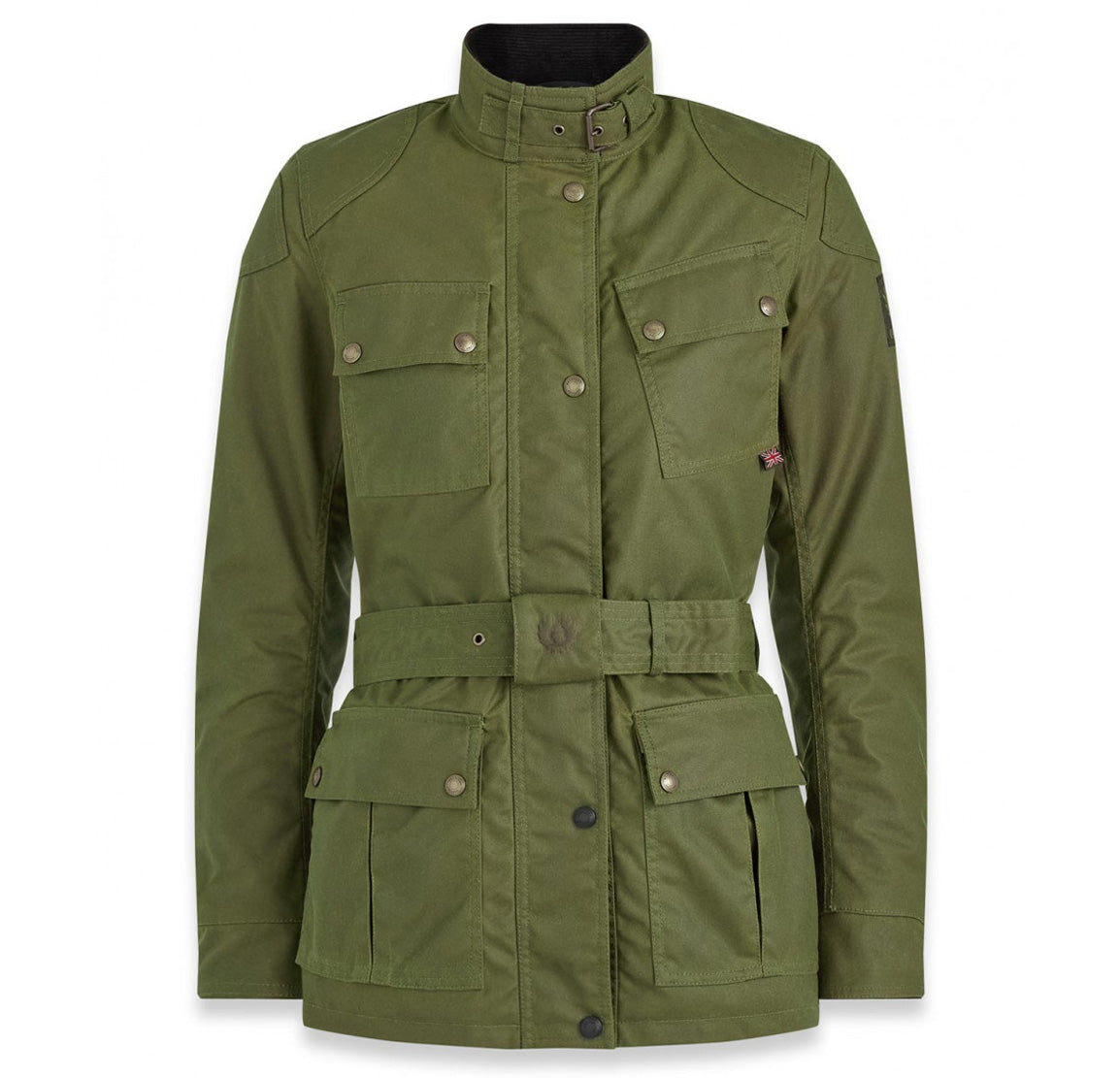 Women's - Trialmaster Waxed Cotton Jacket - Forest Green - Idle Torque