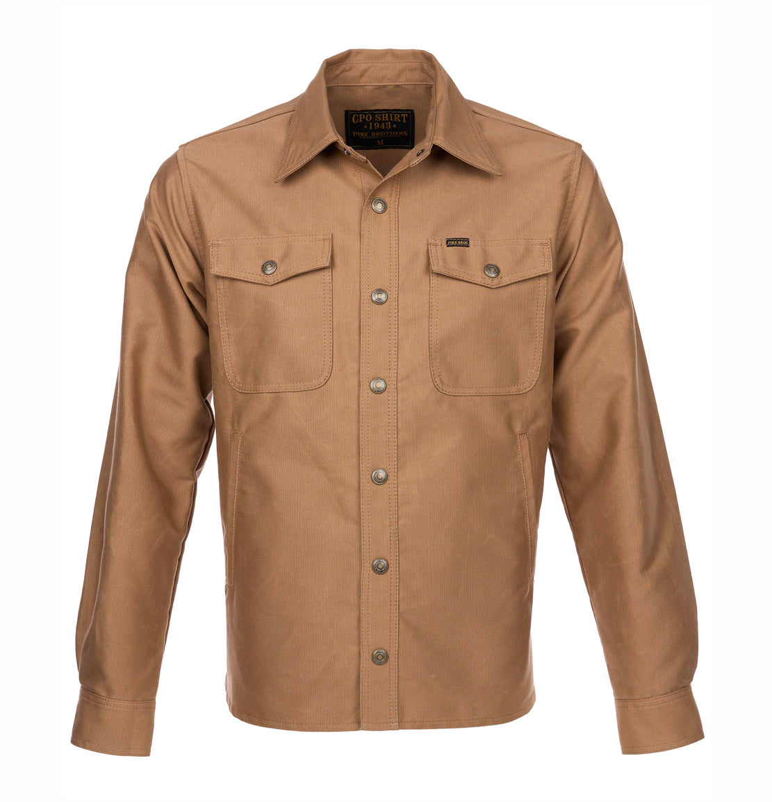 1967 CPO Shirt - Waxed Khaki - Idle Torque