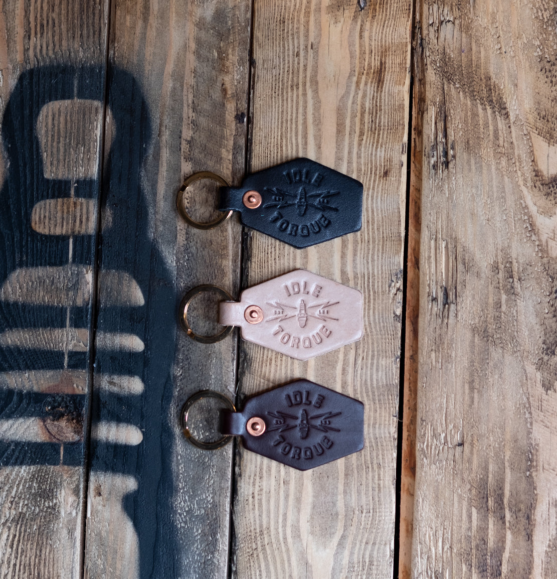 Leather Key Ring - Idle Torque