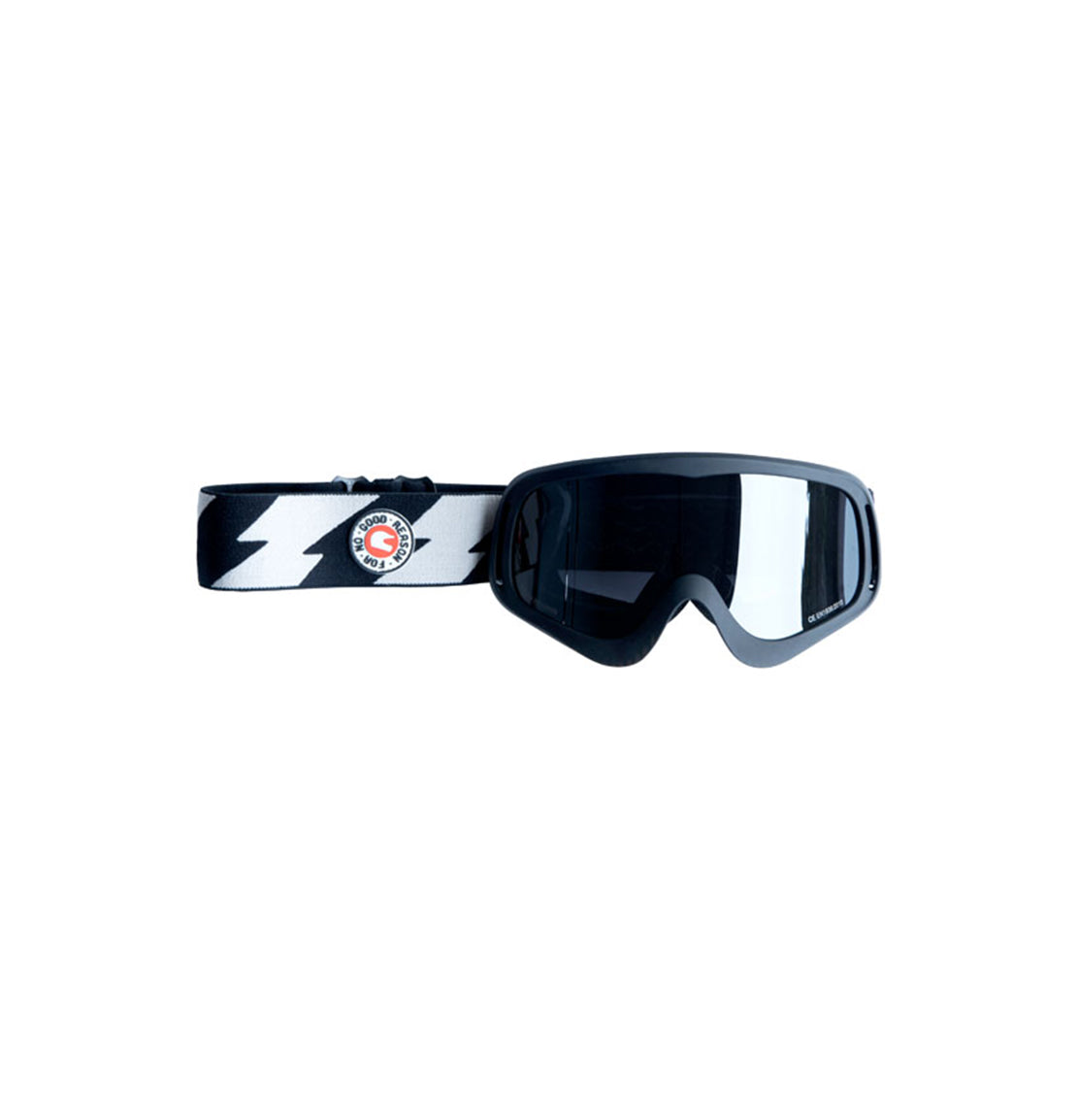Peruna Lightning Goggle - Bolts Off White / Black - Idle Torque